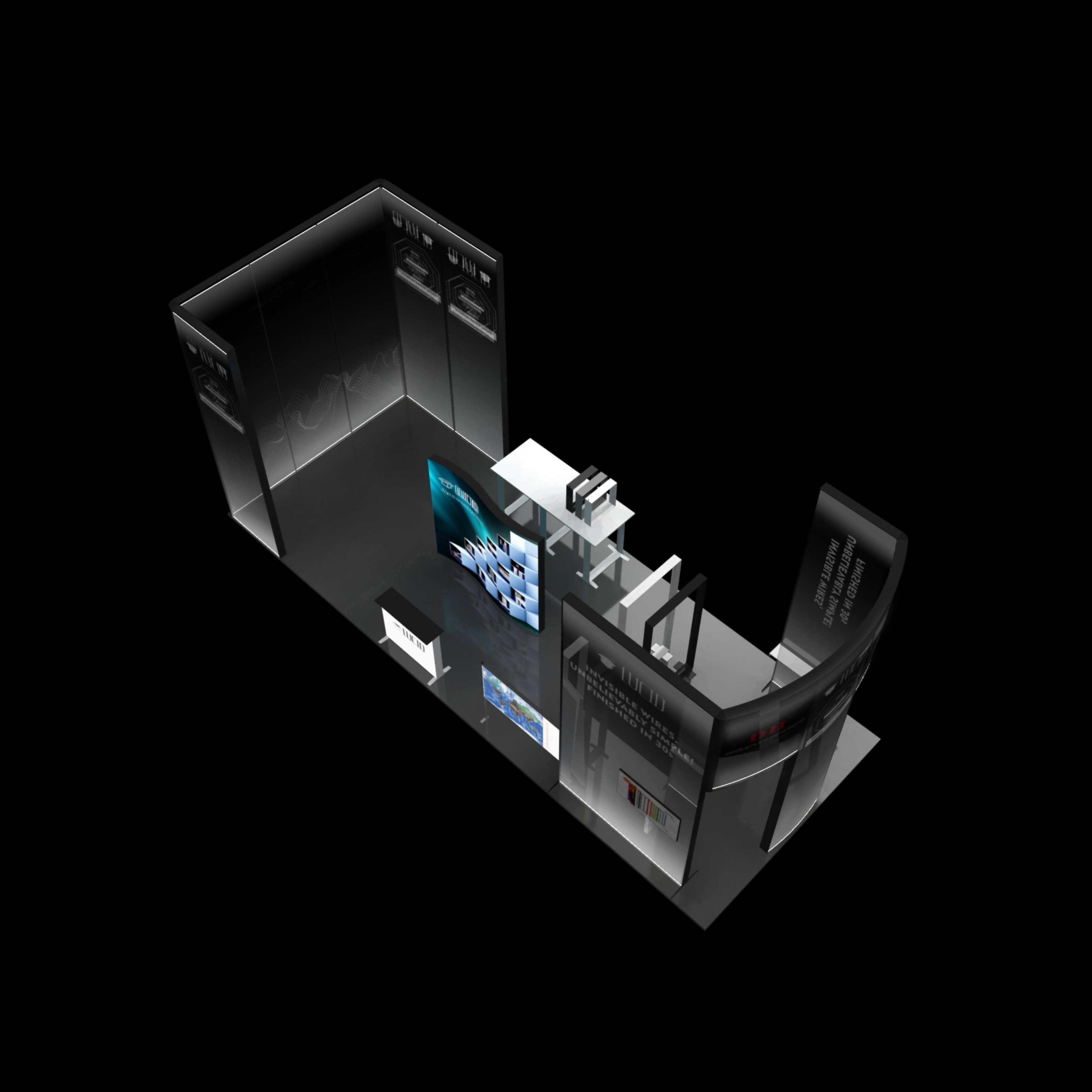 Optional Sizes Conveniently Display Booth Setup System 6*9m from China manufacturer - 东华DH Display