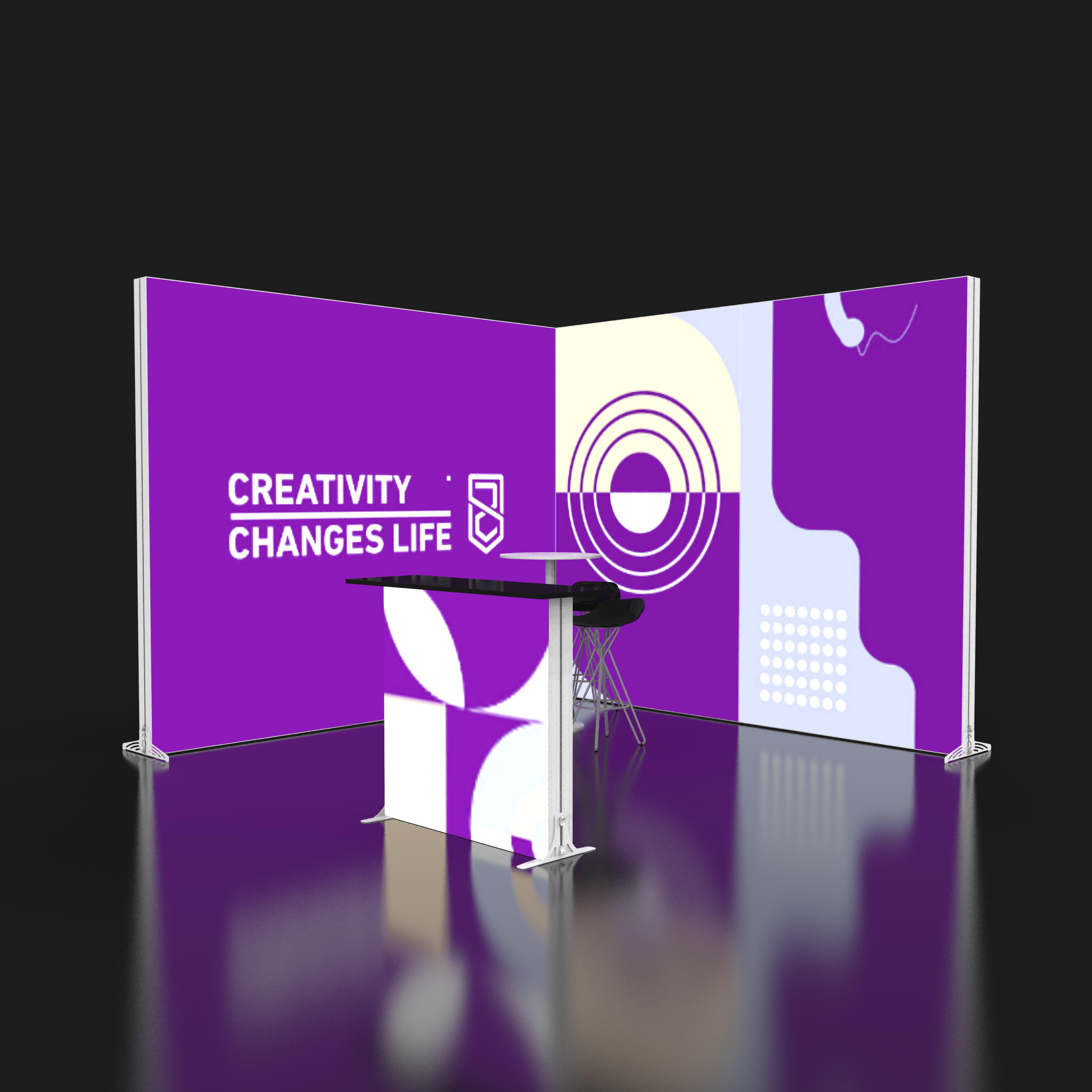 Commercial Eco-friendly Pop-up Shop Booth Set-up System 3*3m from China ...