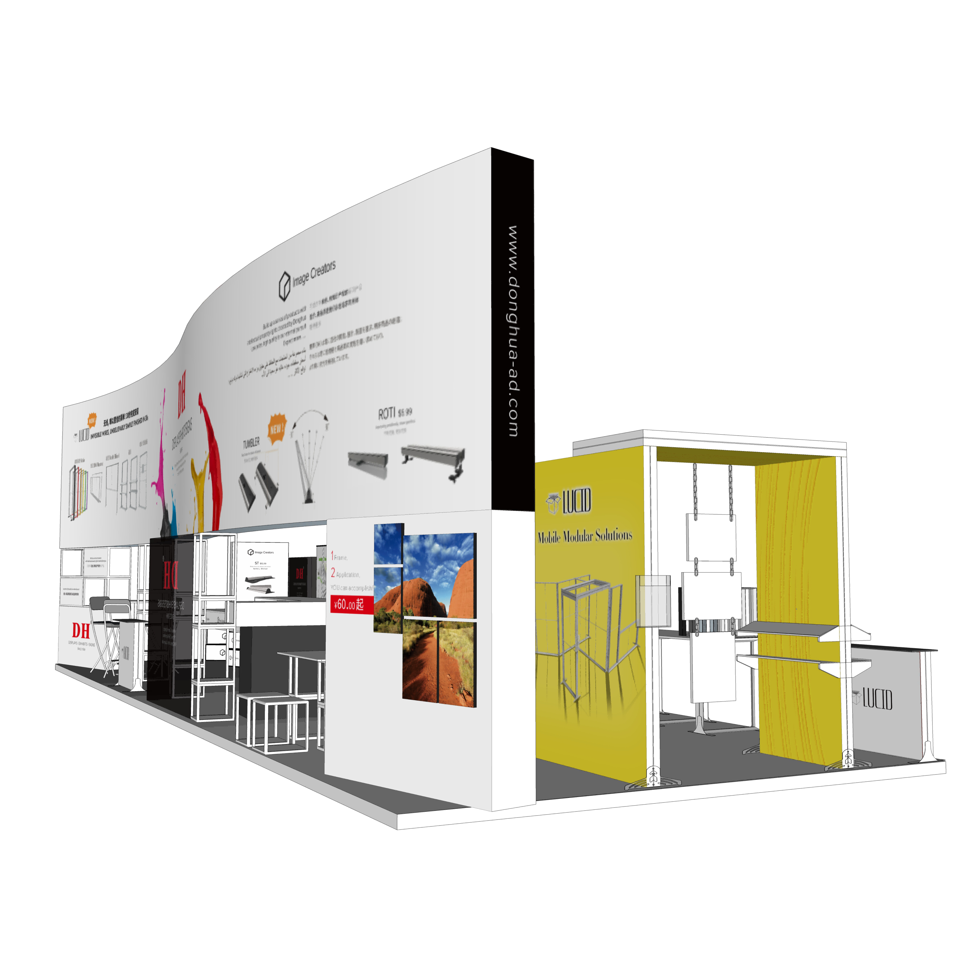 China optional sizes booth set-up system manufacturers, optional sizes ...