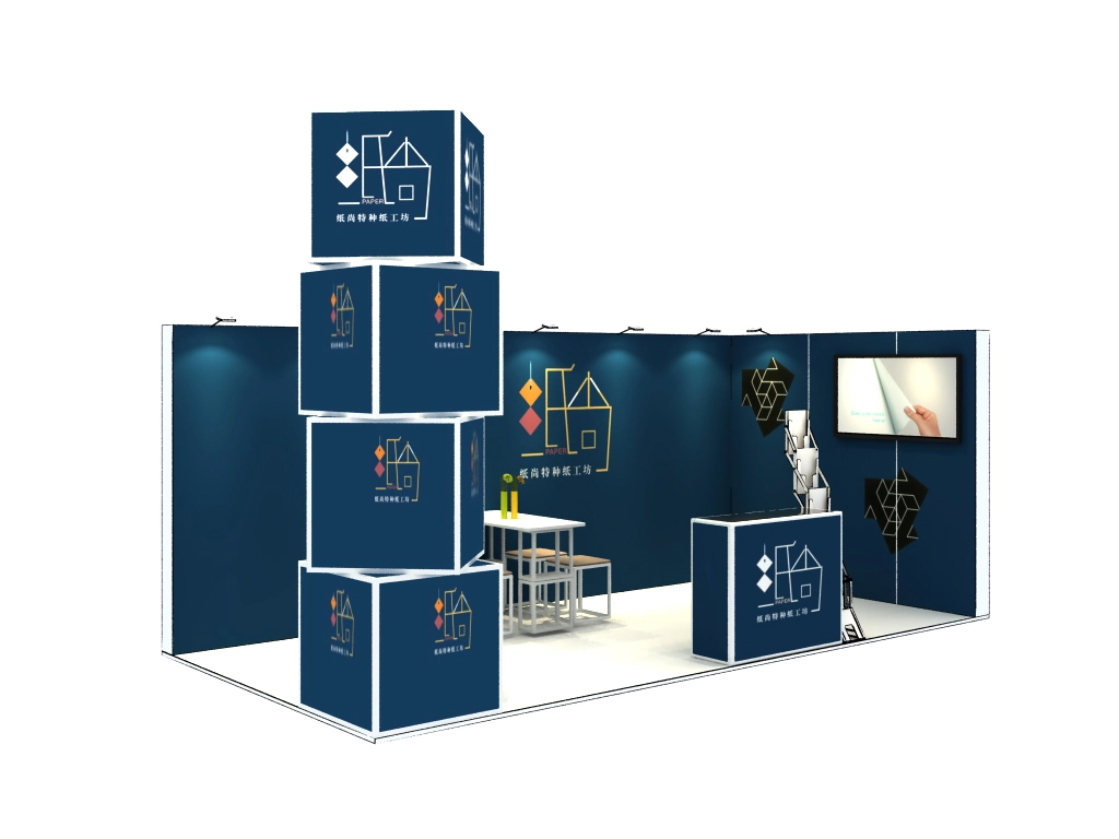 Tent With Banner Rail, Movable Indoor Display Stands - 东华DH Display