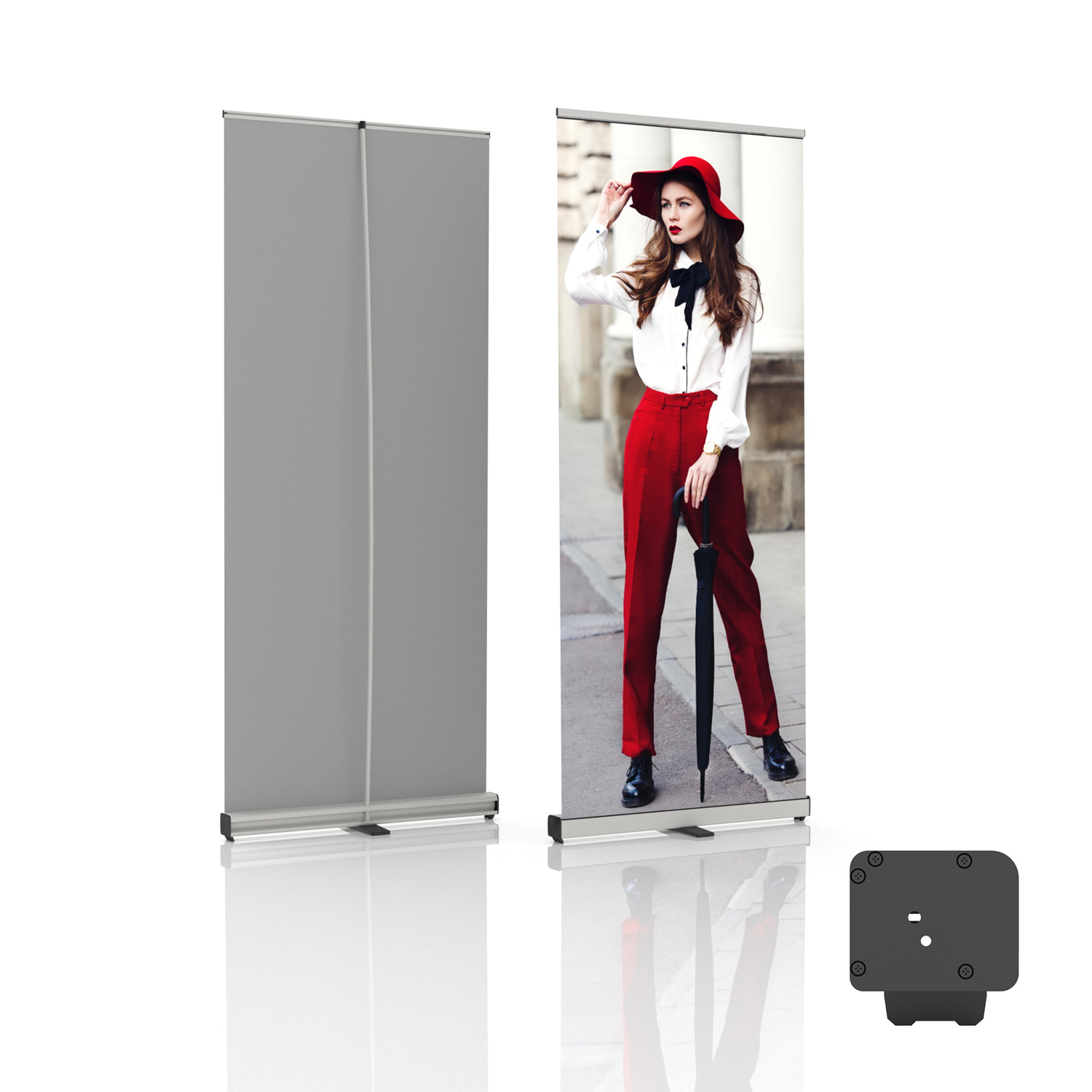Roti Hot Sell Retractable Plastic Foot Roll Up Banner from China ...